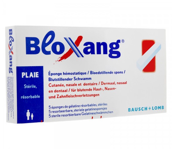 Saignements : Bloxang 5 Eponges Hémostatiques