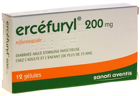 Diarrhée & Flore Intestinale : Ercéfuryl 200mg 12 Gélules