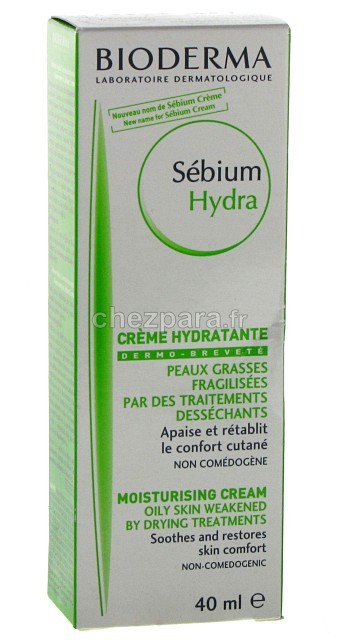 Acné & Peau Grasse : Bioderma Sébium Hydra 40ml