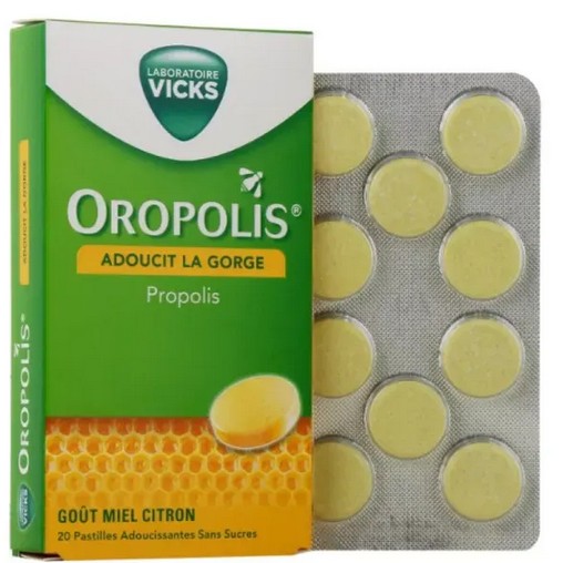 Mal de Gorge: Mediflor Oropolis Pastilles Miel Citron Sans Sucre