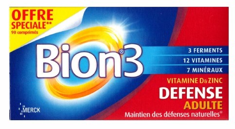 Vitamines : Bion 3 Adultes 90 Comprimés